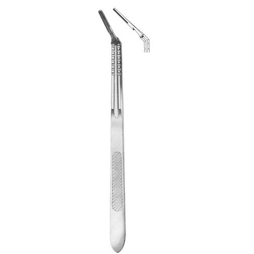 Scalpel Handle Number 4 - Long & Angled - American Medicals