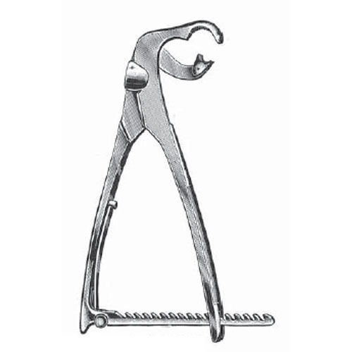 Angled Lambotte Bone Holding Forceps with Lock - Angled