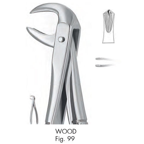Wood Extracting Forceps for Lower Molars - English Pattern - Figure 99