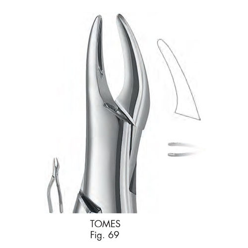 Tomes Extracting Forceps for Upper/Lower Root Fragments and Small Roots ...