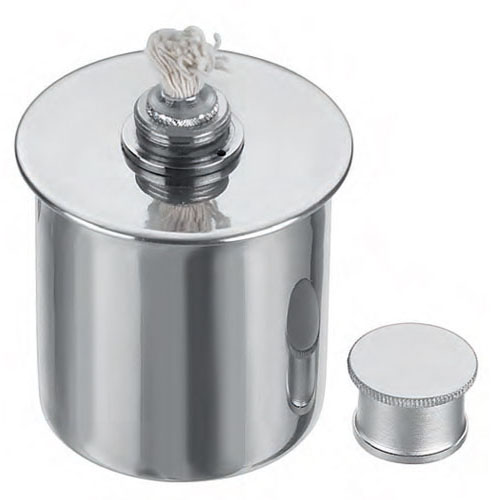 Stainless Steel Spirit Lamp - Ø 53 mm x 48 mm, 50 ml