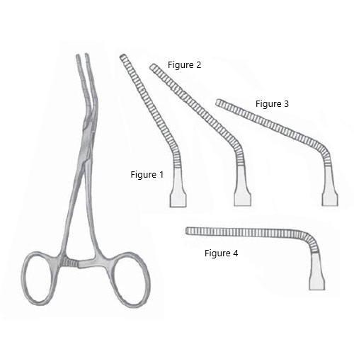 Atraumatic Castaneda Neonatal Clamp - Angled