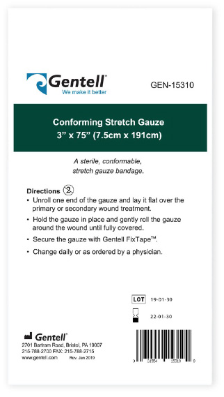 Gentell® Conforming Stretch Gauze Bandage - American Medicals